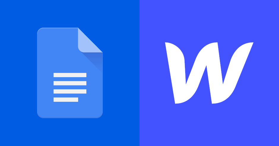 Integre Google Docs + Webflow agora! - Pluga